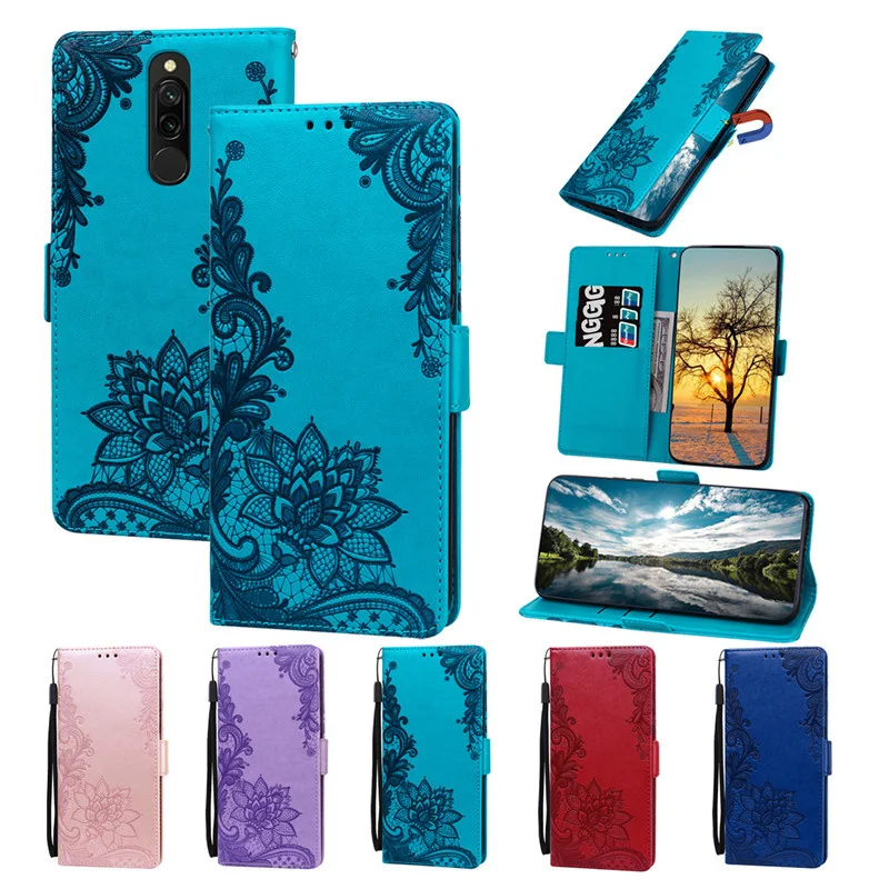 Leather-Wallet-Flip-Case-For-Xiaomi-Redmi-Note-8-Case-Card-Holder ...