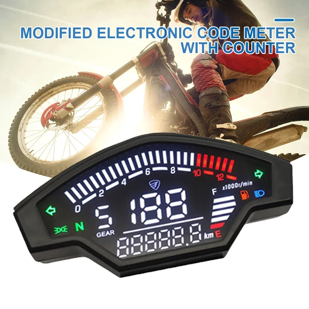 Motorbike-Tachometer-Odometer-Motorcycle-Speedometer-LCD-Display ...