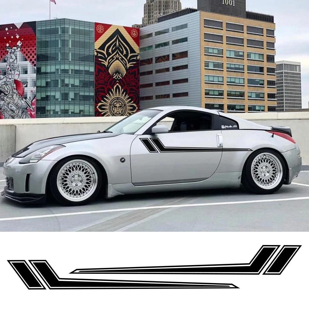 New Car Waist Line Both Sides Stickers for Race Car Auto Decoration ...