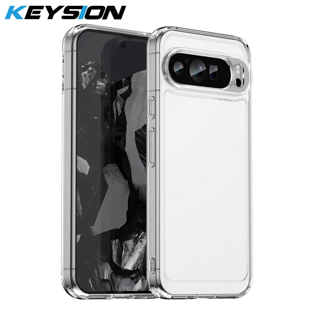 KEYSION-Transparent-Shockproof-Case-for-Google-Pixel-9-Pro-Soft-TPU ...