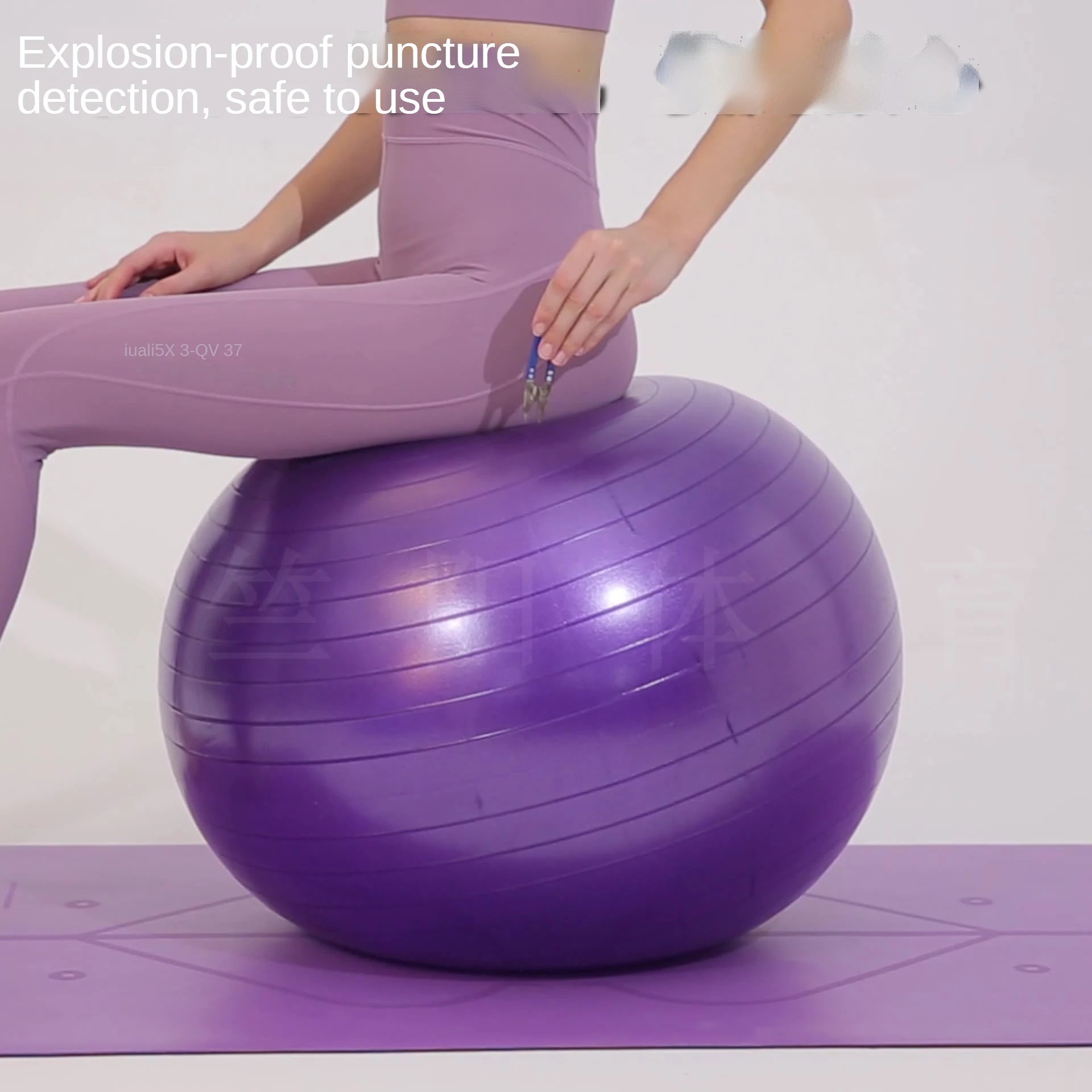 PVC Fitness Balls Yoga Ball Thickened Explosion proof Exercise Home Gym ...