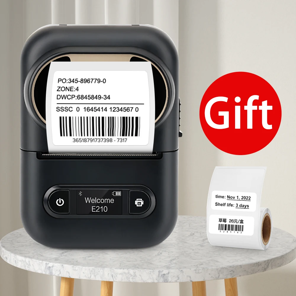 E210-Portable-Sticker-Printer-Mini-Wireless-Bluetooth-Thermal-Label ...