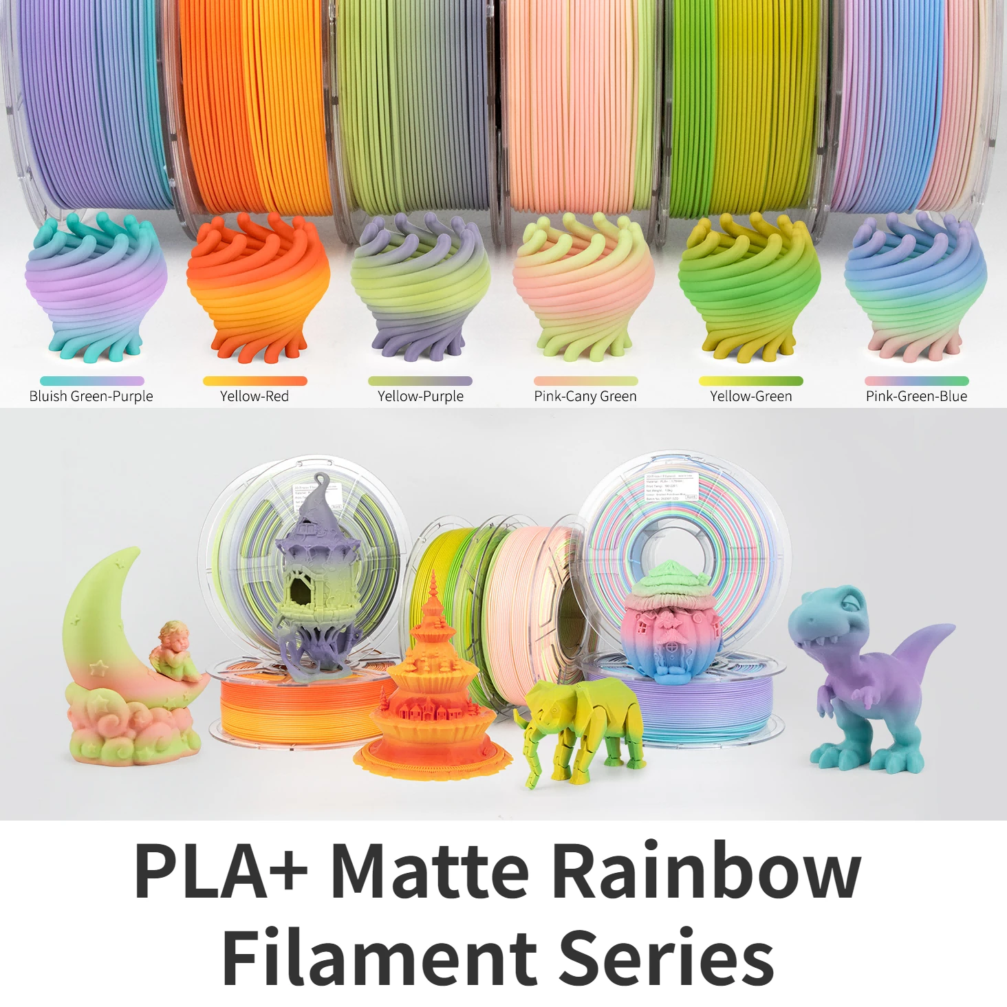 PLA-Filament-PLA-Gradient-Filament-Matte-Color-Changing-PLA-Multicolor ...
