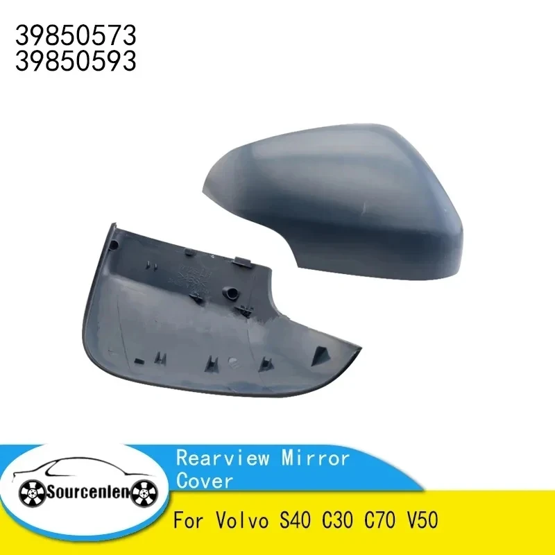 For-Volvo-S40-C30-C70-V50-Exterior-Door-Rearview-Mirror-Cover-Side ...