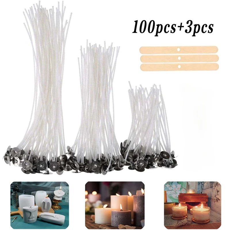 103pcs-Candle-Wick-Soy-Wax-Core-Tran-ado-Algod-o-Wick-Querosene-L-mpada ...