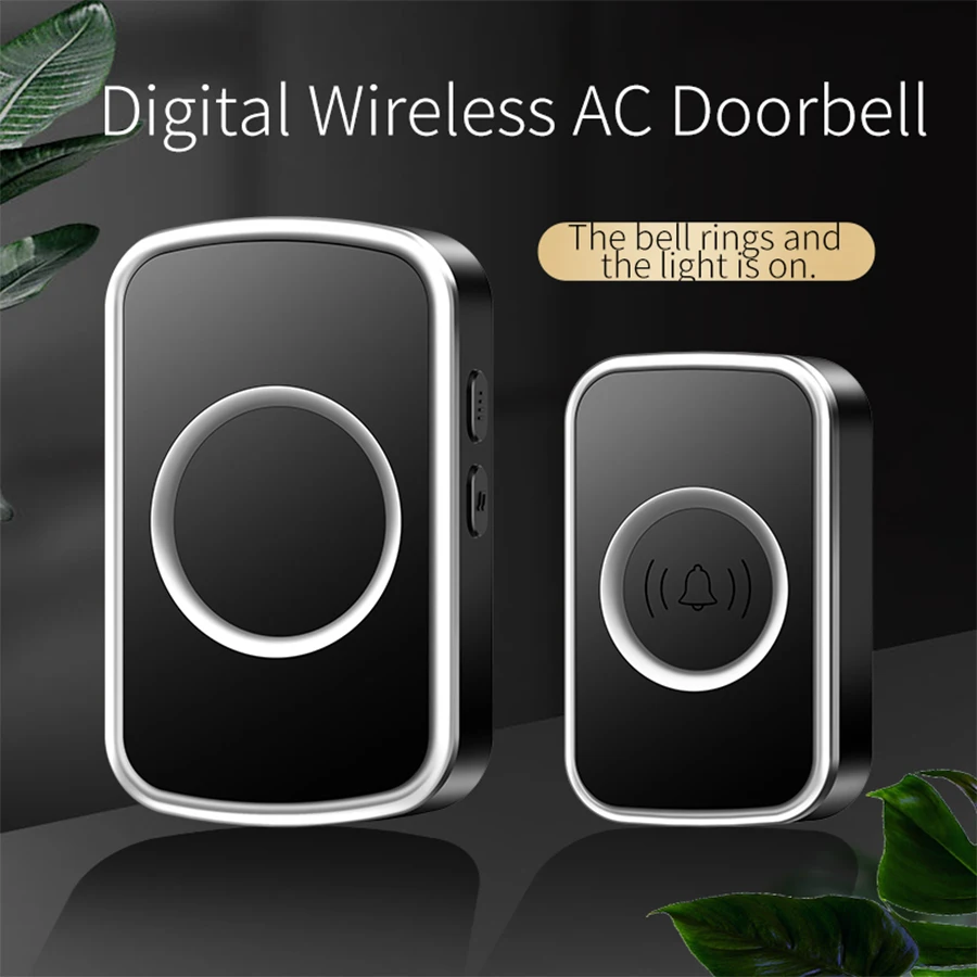 CACAZI-DC-Wireless-Doorbell-Sets-for-Home-Waterproof-60-Ringtones ...