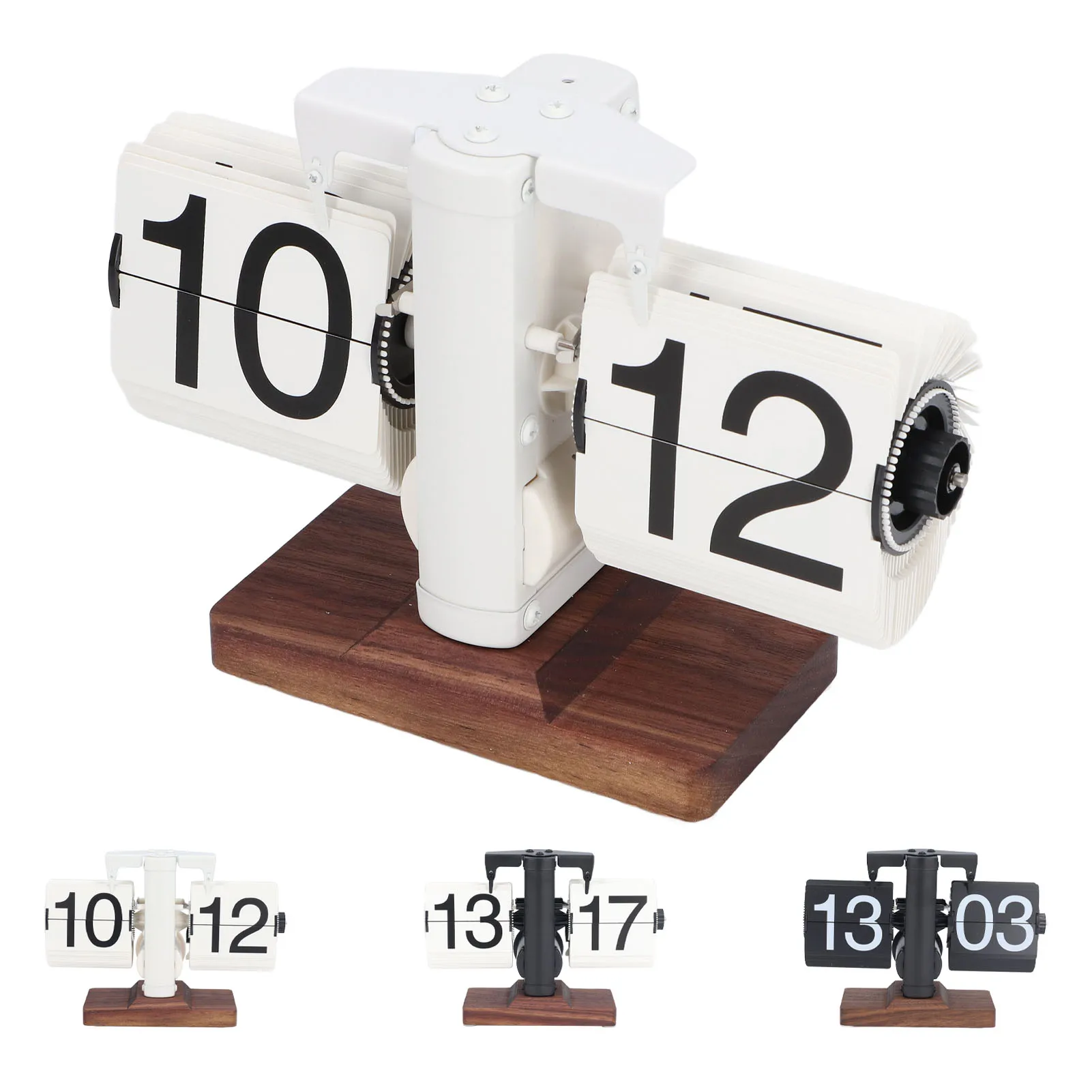 24H Vintage Flip Down Clock Minimalism Single Sided Retro Automatic ...