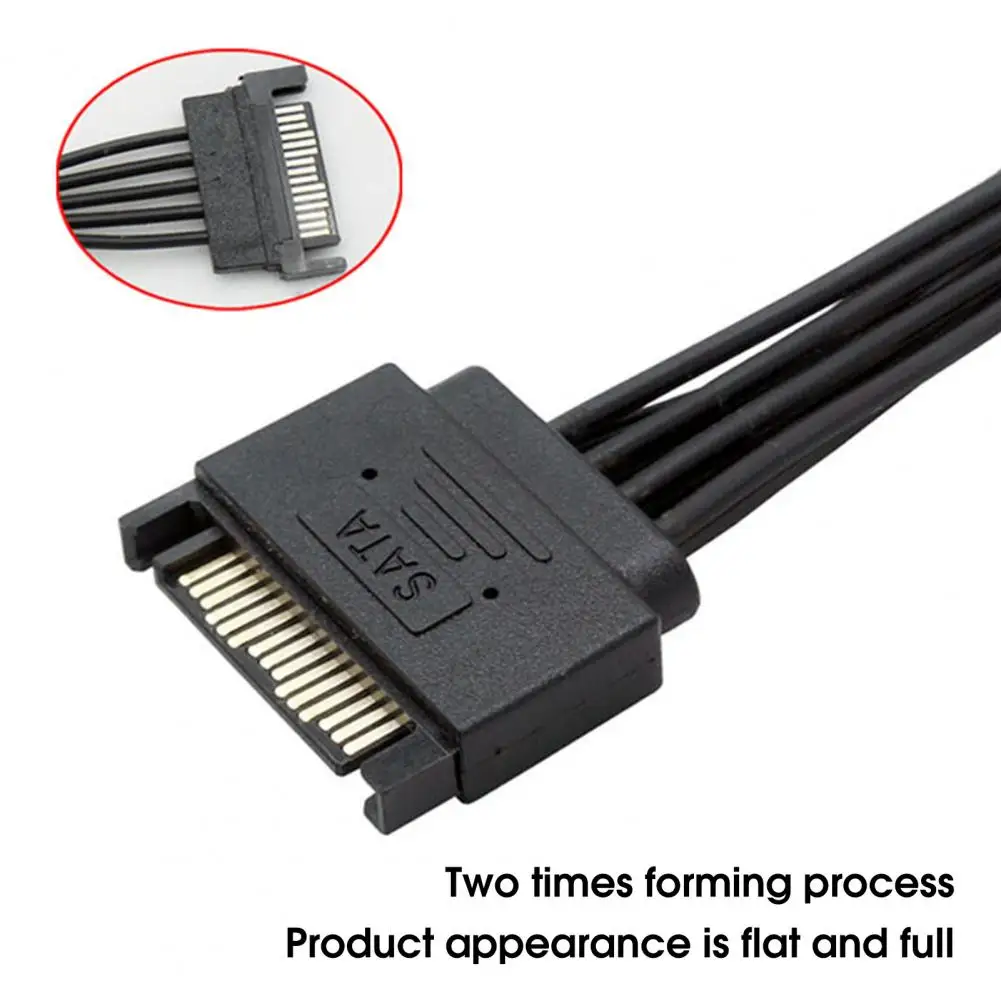 Practical-Insulated-Computer-Accessories-SATA-Power-Supply-Cable-15Pin ...