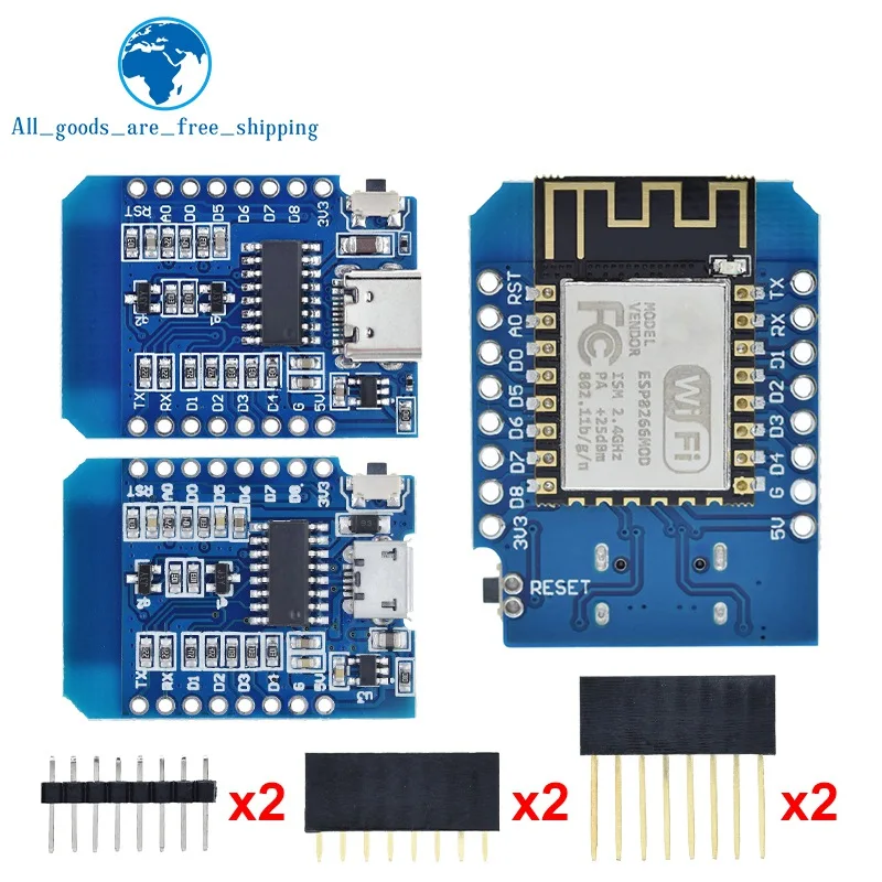 TZT-D1-Mini-TYPE-C-MICRO-USB-ESP8266-ESP-12F-CH340G-V2-WIFI-Development ...