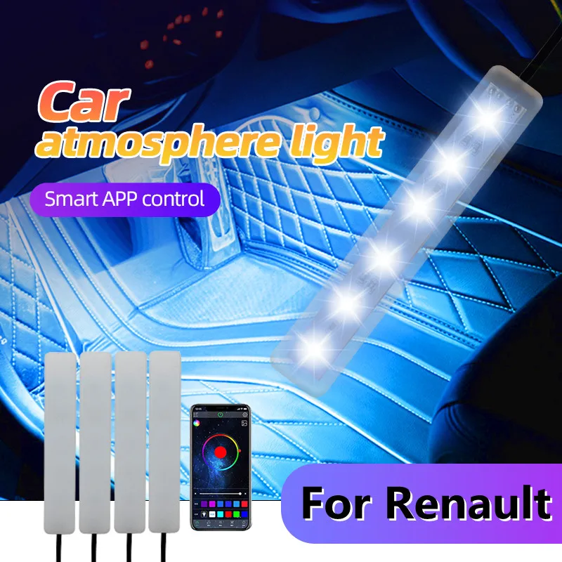 Car-Interior-Atmosphere-LED-RGB-Decorative-Light-For-Renault-Kadjar ...