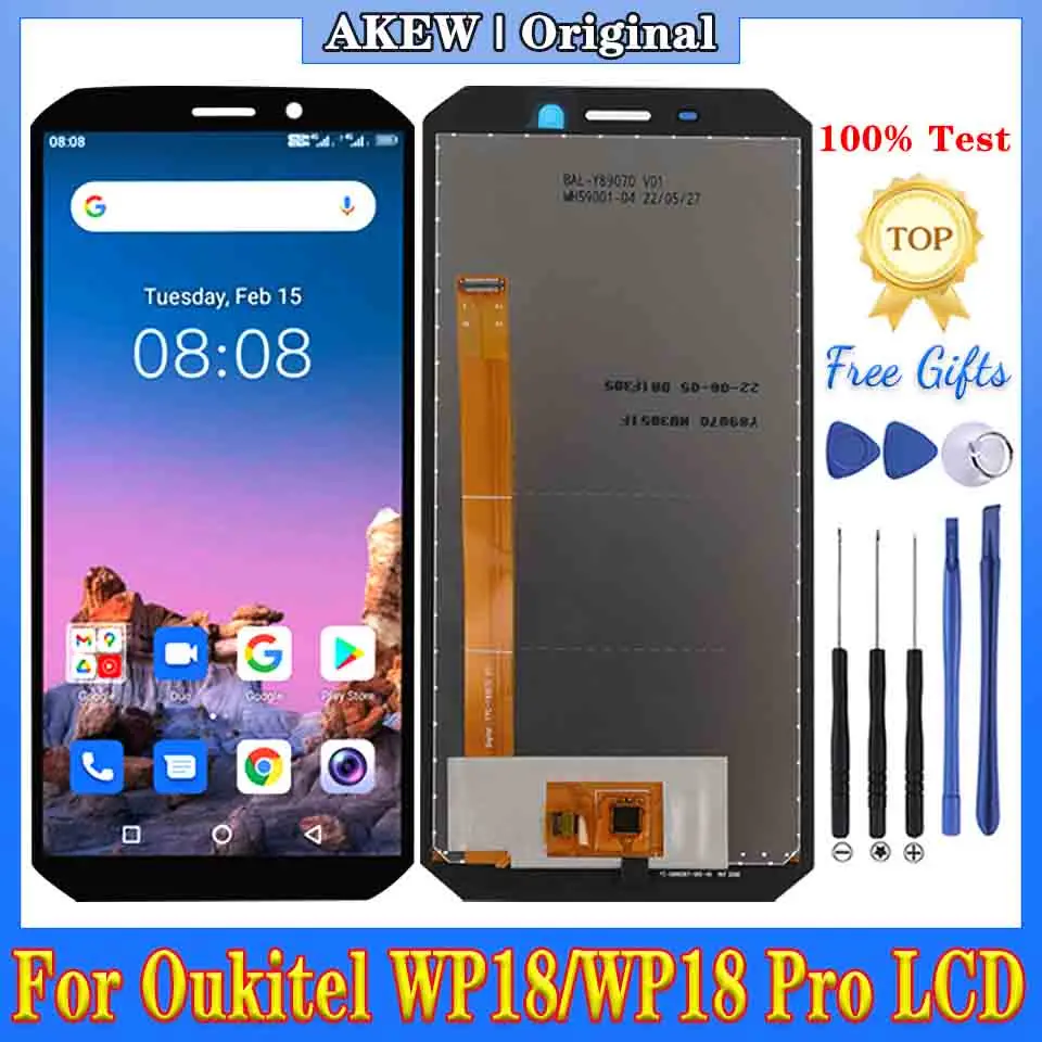 Original 5.93" For OUKITEL WP18 LCD Display New Oukitel WP18 Pro Touch ...