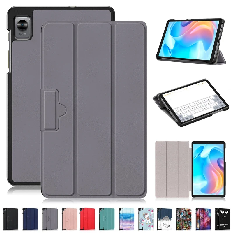 For-Realme-Pad-Mini-Case-8-7-Tri-Fold-Magnetic-Leather-Stand-Tablet ...