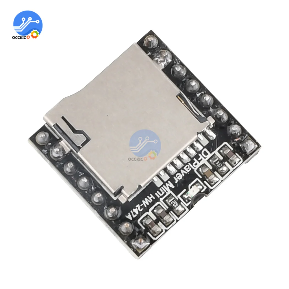 DFPlayer Mini TF MP3 Player Module for Micro SD Card U Disk IO/Serial ...