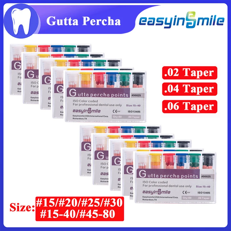 10Boxes-EASYINSMILE-Dental-Gutta-Percha-Points-Absorbent-PointsEndo ...