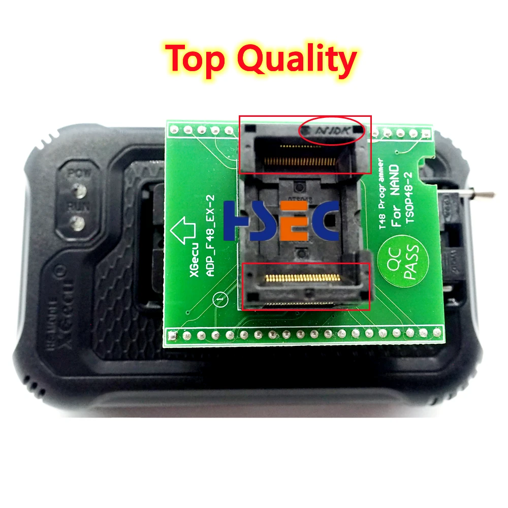 New TSOP48 adapter for nand t48 programmer xgecu tsop 48 socket tl866 plus 3G programmer nand flash
