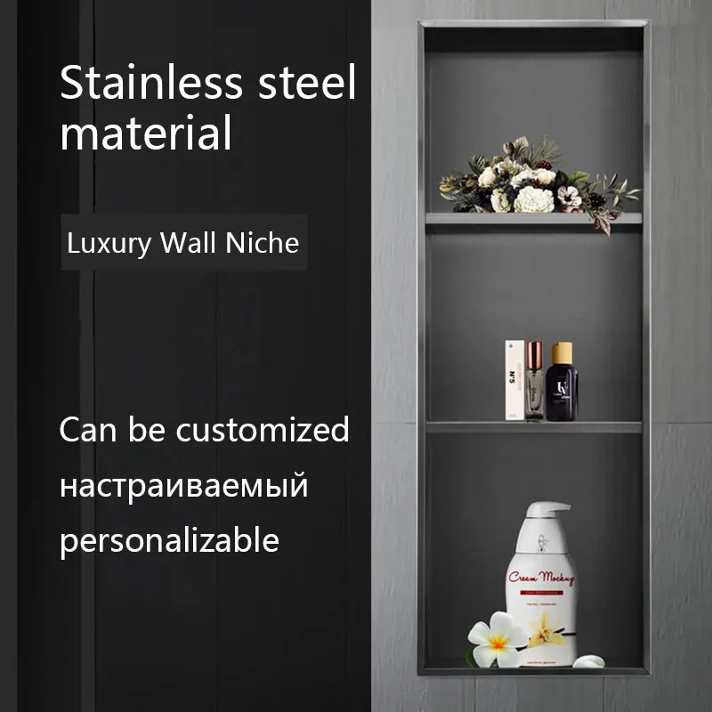 Stainless Steel Recessed Wall Niche | Niche Shower Bathroom Wall ...