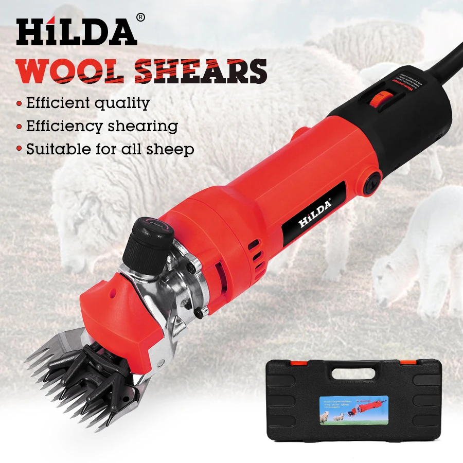 HILDA 220V Electric Sheep Shearing Clipper Scissors Shears Cutter Goat ...