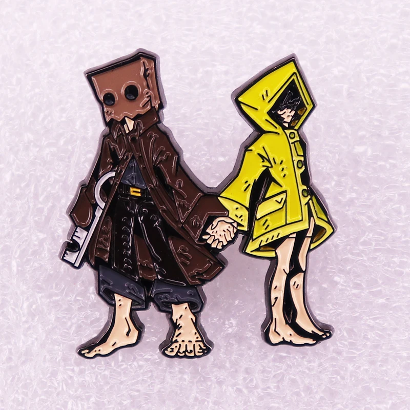Little-Nightmares-Pin-Game-Characters-Enamel-Pin-Lapel-Badge-Girl-in ...