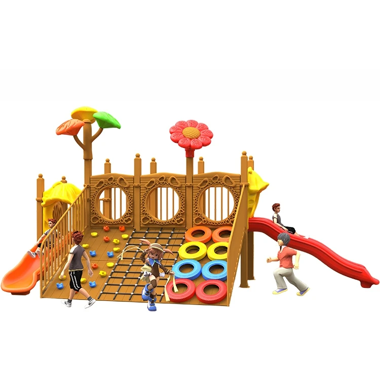 Kids Play Center Modular Rabbit Climbing Play Set Slide Amusement ...