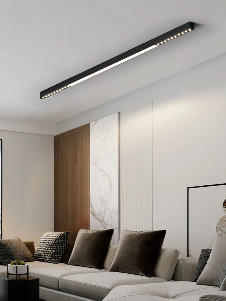 Plafonnier-led-lin-aire-sans-lampe-principale-montage-en-Surface ...