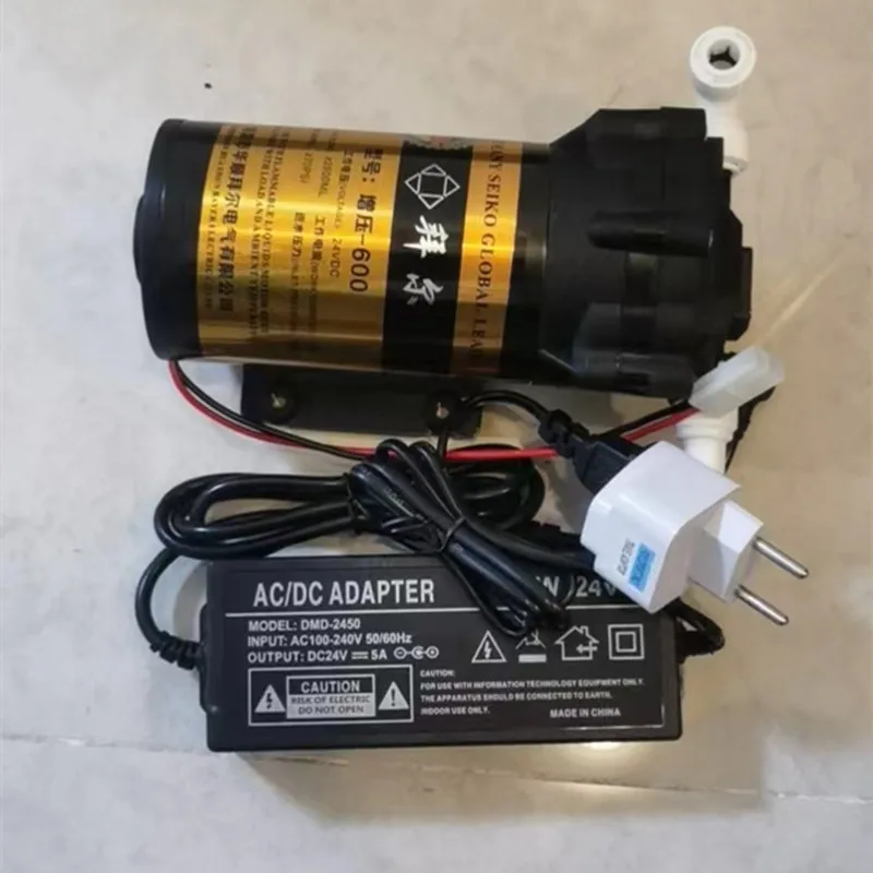 600 Gpd Booster Pump + Power Adapter Ro Membrane Reverse Osmosis System ...