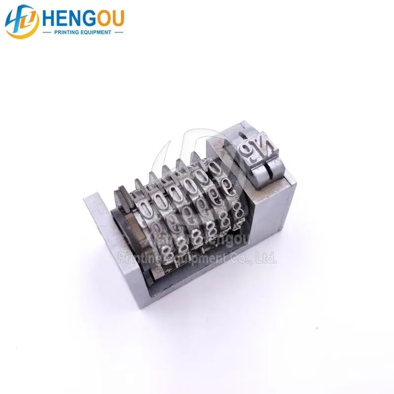 6 digit numbering machine 4x8 all stainless steel Roman font jump ...