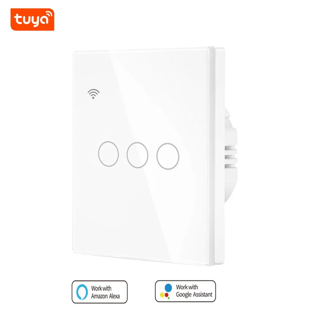 1-3-Gang-Tuya-Wifi-Zigbee-Smart-Touch-Light-EU-Switch-Wireless-Remote ...