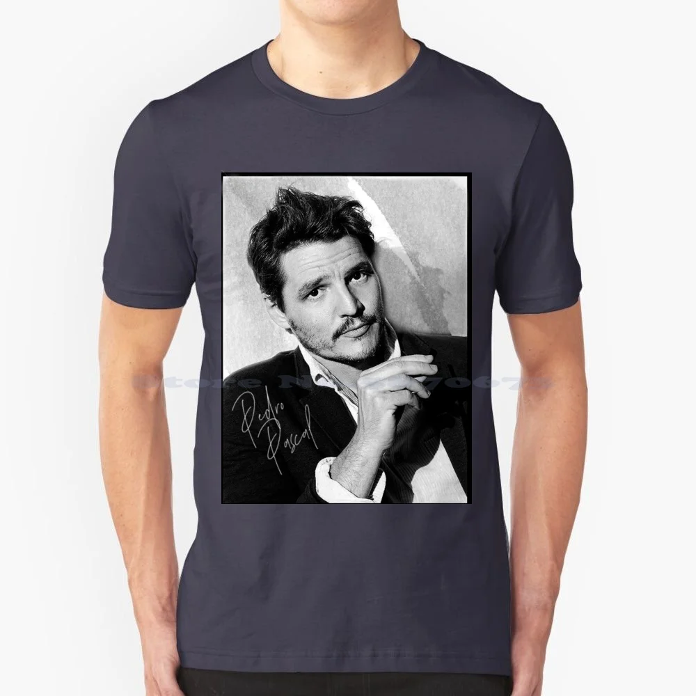 Pedro-Pascal-Bw-Iii-T-Shirt-100-Cotton-Tee-Pedro-Pascal-Black-White ...