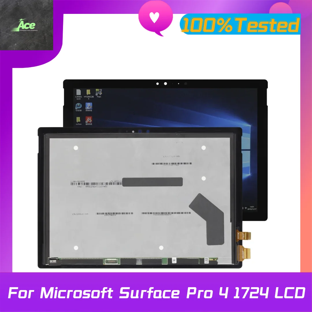 12.3 Inches For Microsoft Surface Pro 4 1724 LCD Display And Touch ...