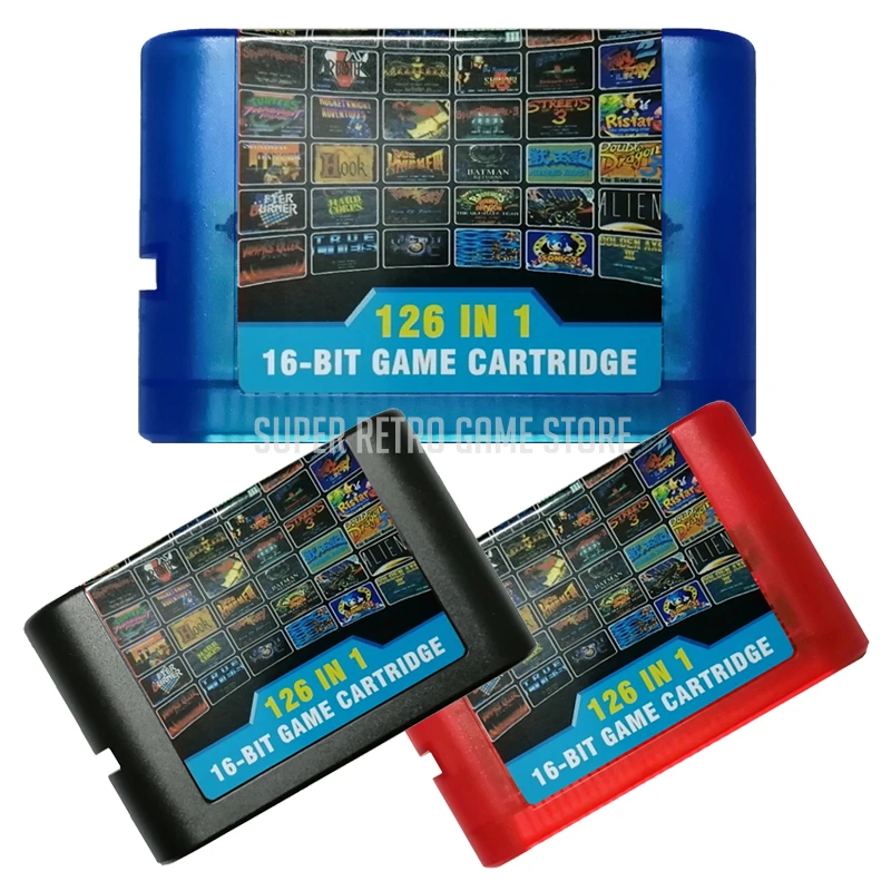 126-Hot-games-in-one-cartridge-for-Megadrive-Genesis-Consoles-126-in-1 ...
