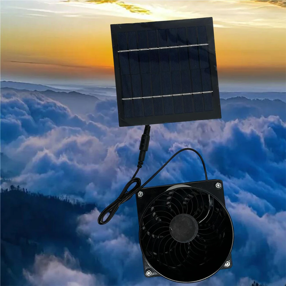 Flange-Solar-Exhaust-Fan-Set-Duct-Photovoltaic-Panel-Fan-Energy-saving ...