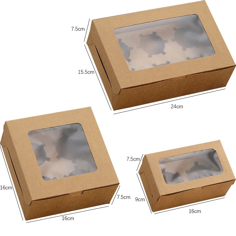 4 Cupcake Box Template