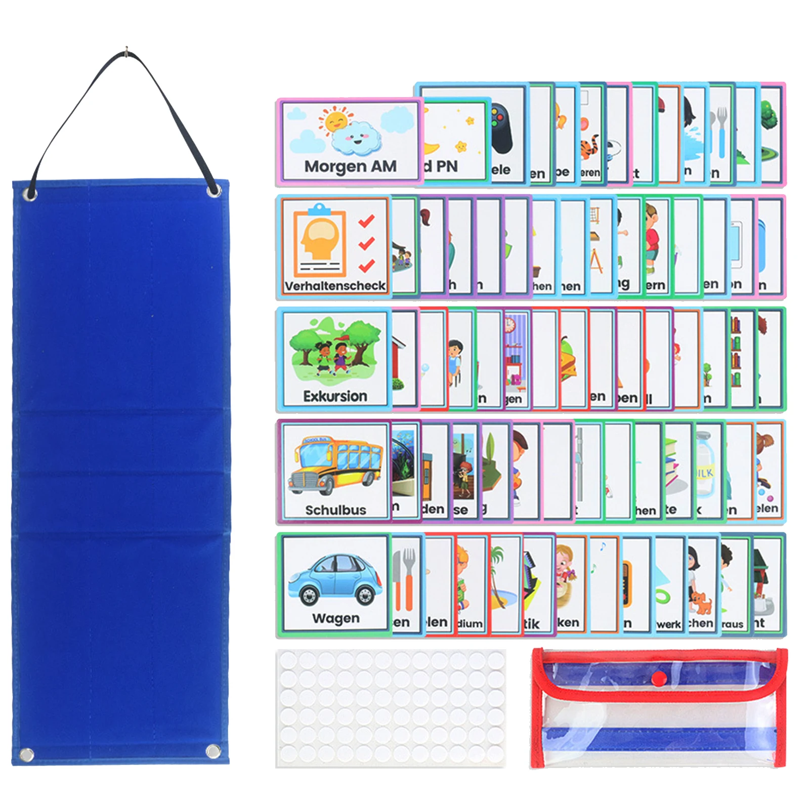 224pcs-set-Kids-Preschool-Visual-Schedule-with-Activity-Cards-Children ...