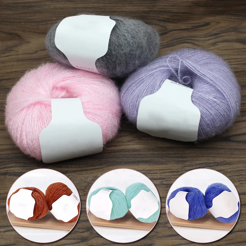 25g-roll-Mohair-Yarn-Threads-DIY-Knitting-Mohair-Line-Needlework ...