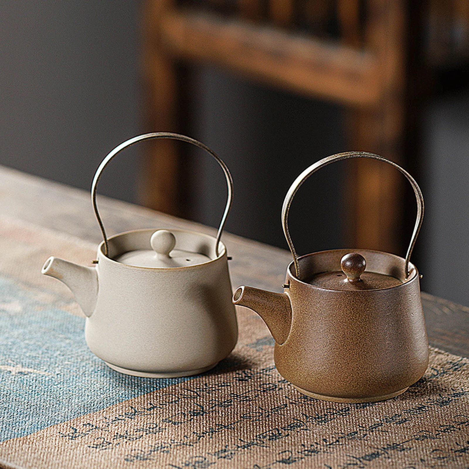 Chinese-Ceramic-Teapot-with-Lid-200ml-Capacity-with-Tea-Strainer-Tea ...