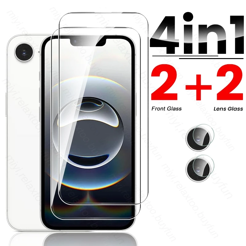 Защитный чехол для объектива камеры 6 в 1, защитные очки для iPhone 16e ...