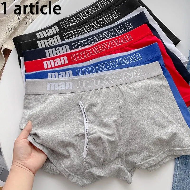 1-MEN-S-Underwear-Cotton-Boxer-Shorts-Breathable-Mid-waist-Boys-Sports ...