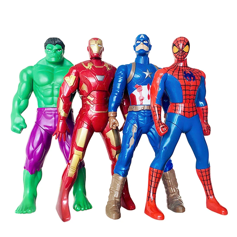 18CM-Marvel-Spiderman-Hulk-Iron-Man-Anime-Action-Figure-PVC-Movable ...