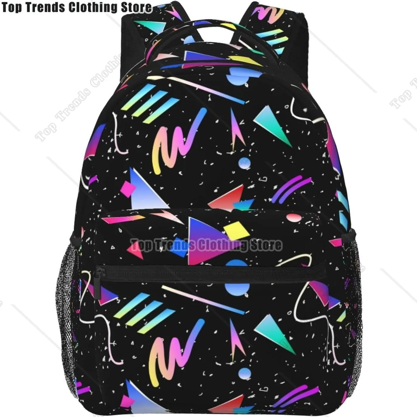 Funny 80S 90S Pattern Backpack Casual Hiking Camping Travel Backpacks ...