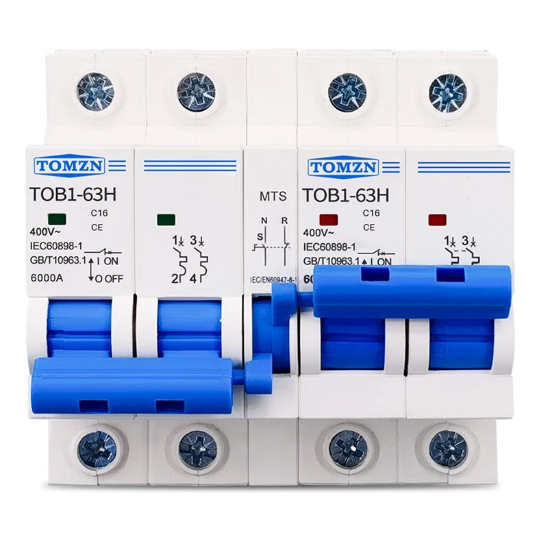 2P+2P MTS TOMZN AC Dual Power Manual Transfer Switch Circuit Breaker ...
