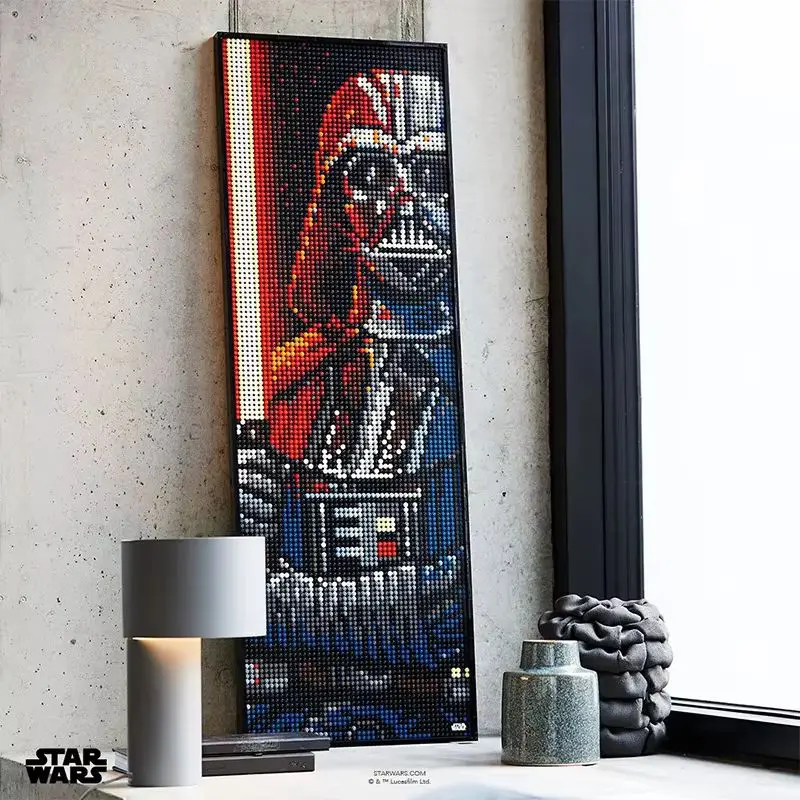 Darth Vader Building Blocks Pixel Art Decorate Can Be Used As An ...