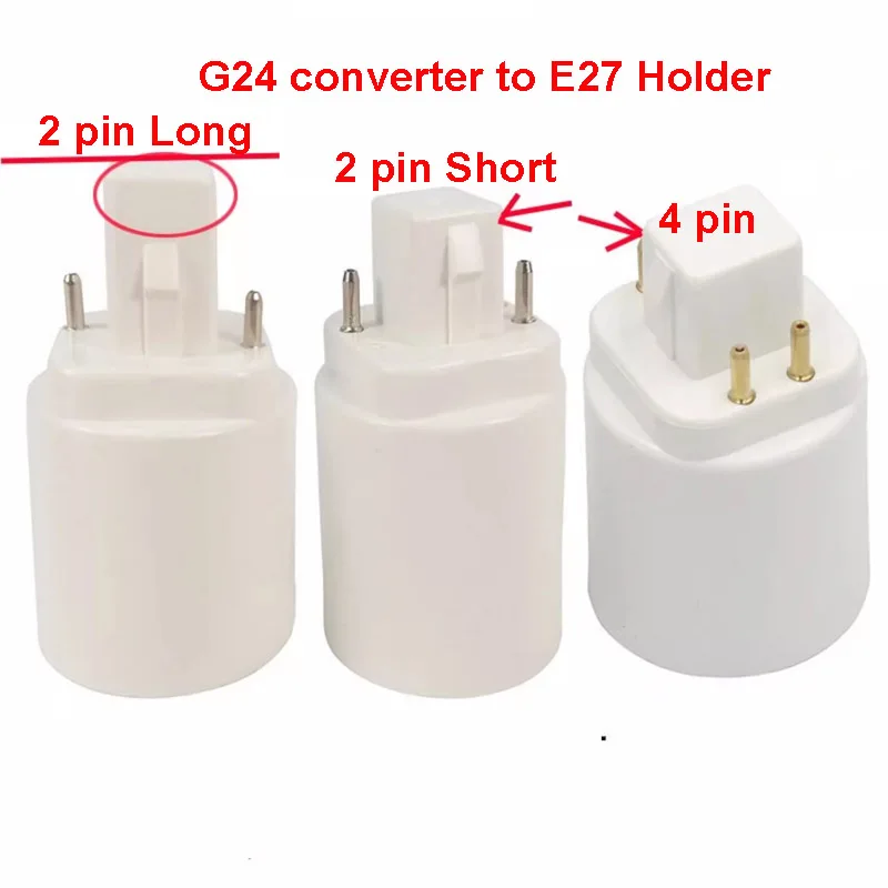 5PCS-G24-Lamp-Holder-Converter-E27-G24-Base-Converter-to-E27-Base-Lamp ...