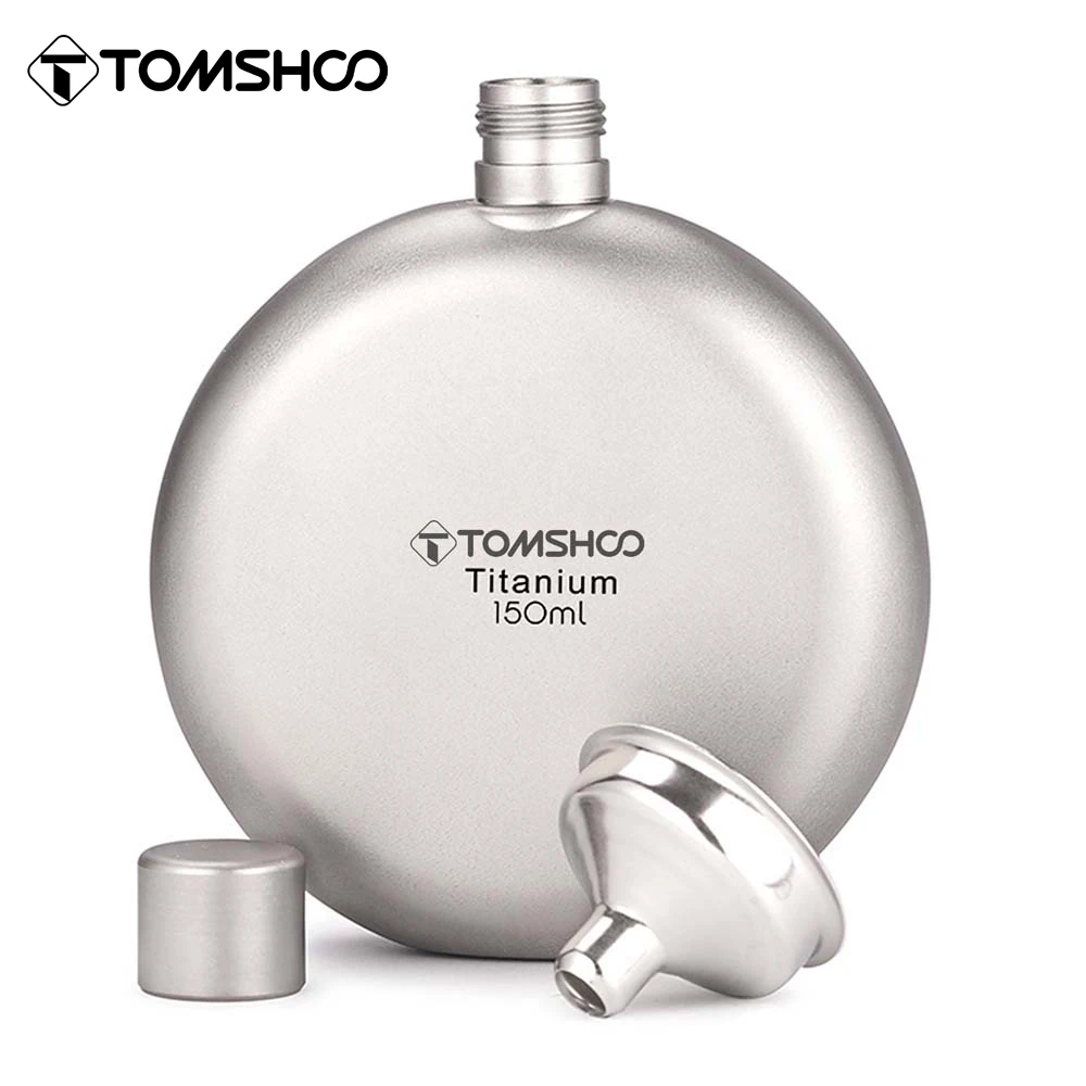 Tomshoo-150ml-Leakproof-Titanium-Flask-Alcohol-Whisky-Wine-Flask-for ...