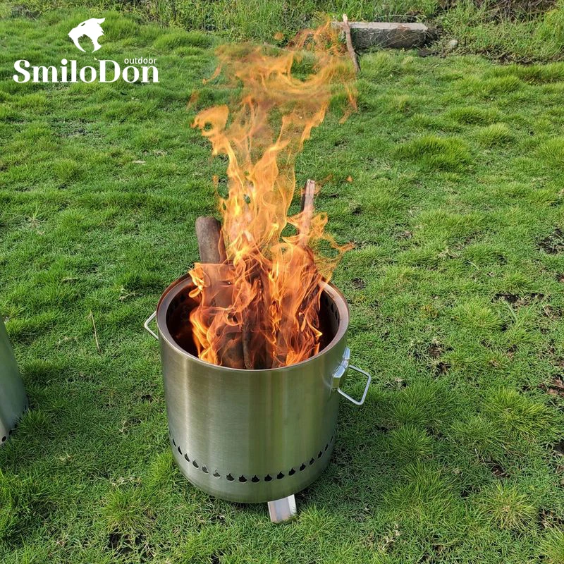 SmiloDon-Large-Firewood-Stove-Portable-Brazier-Bonfire-Camping-Wood ...