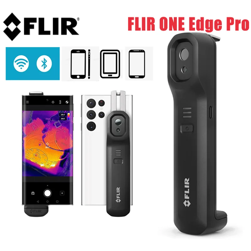 새로운 FLIR ONE Edge Pro 열 화상 카메라 휴대 전화 IOS 안드로이드 유형용 적외선 열 화상 카메라 C 물 파이프 ...