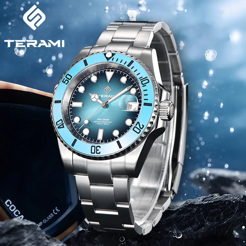 TERAMI-40mm-NH35-Automatic-Men-Diving-Watch-30ATM-Waterproof-Wristwatch ...