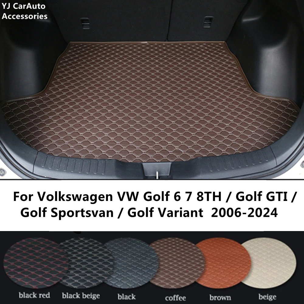 YJ AUTO Accessories Car Trunk Mat Custom Fit For Volkswagen VW Golf 6 7 ...