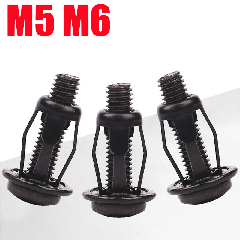 Black Carbon Steel Petal Rivets Lock Nut Bolt M4 M5 M6 Hollow Iron ...