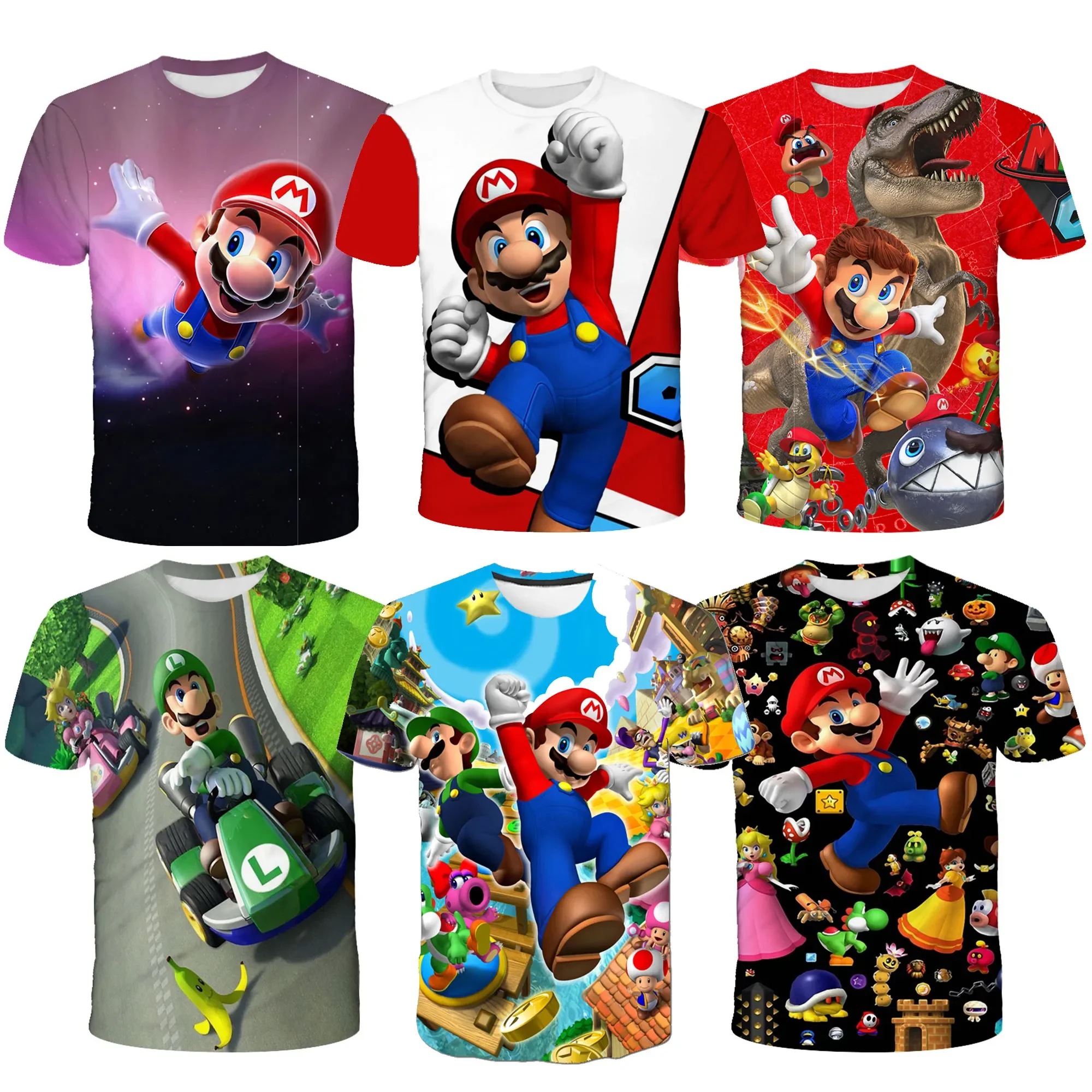 Child-Game-Super-Mario-Bros-T-Shirt-Kids-Boy-Cartoon-Clothes-Tops-Tees ...