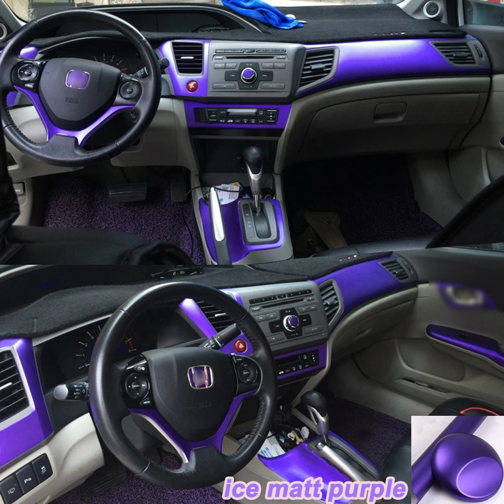 For-Honda-Civic-2012-2015-4-doors-3D-5D-Carbon-Fiber-Car-Interior-Cover ...